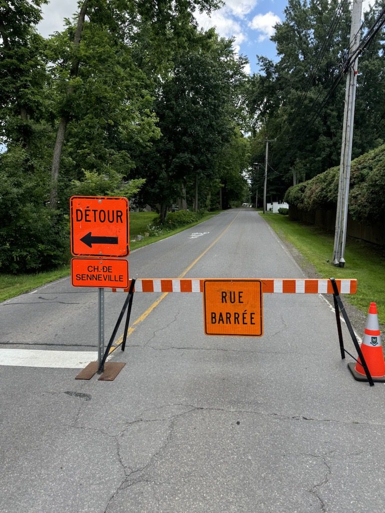 PARTIAL CLOSURE OF SENNEVILLE ROAD BETWEEN SAINTE-ANNE STREET AND MUIR ...